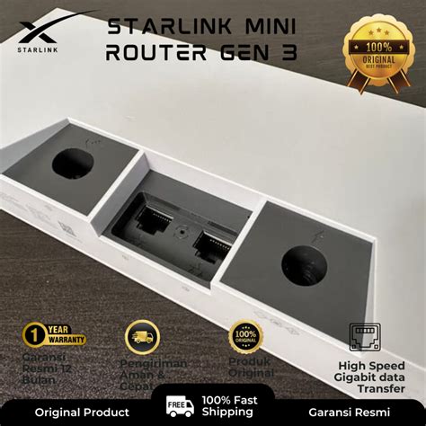 Jual Starlink Mini Router Gen 3 Free Kabel Starlink Shopee Indonesia