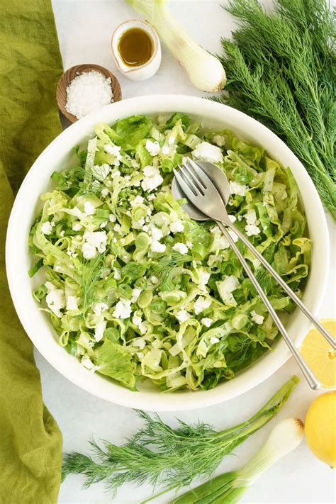 Maroulosalata Greek Lettuce Salad Recipe
