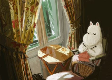 The Witch In The Heather Moomin Cartoon Painting Art Inspiration