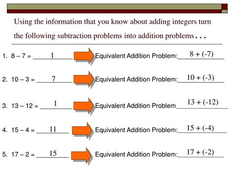 PPT Addition And Subtraction Of Integers PowerPoint Presentation Free Download ID 1185296
