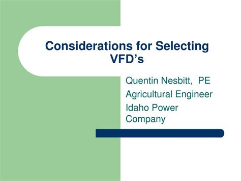 Ppt Considerations For Selecting Vfds Powerpoint Presentation Free Download Id 723253