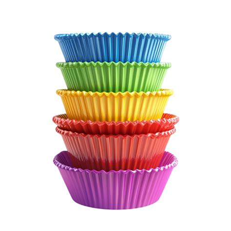 Variety Of Colorful Cupcake Liners 54591672 Png