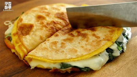 계란과 토마토를 이렇게 드세요 맛있고 간단 계란 토마토 퀘사디아 Youtube