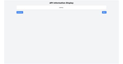 A P I Information Interface Free Html Tailwind Component
