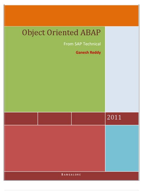 Object Oriented Abap Pdf Class Computer Programming Method Computer Programming