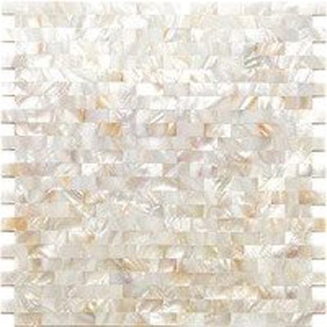 Shop Online 12 X 12 Shell White Brick Polished Natural Shell Mosaic