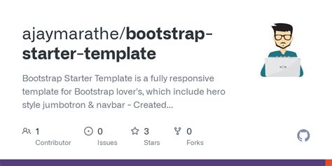 GitHub Ajaymarathe Bootstrap Starter Template Bootstrap Starter Template Is A Fully