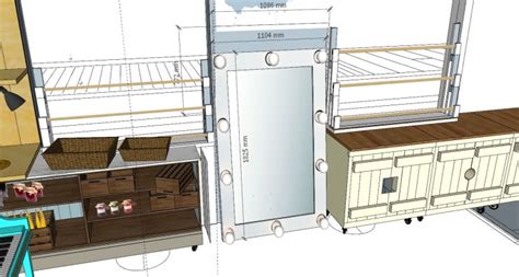 소품샵 조명 거울 설치 계획 By Sketchup 스케치업 네이버 블로그