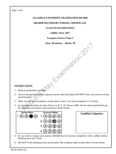 Computer Science Hssc 1 Paper I Pdf Osi Model Network Topology
