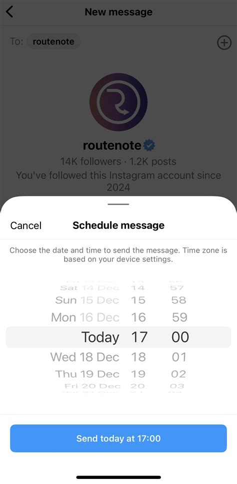Instagram Rolls Out New DM Scheduling Feature RouteNote Blog