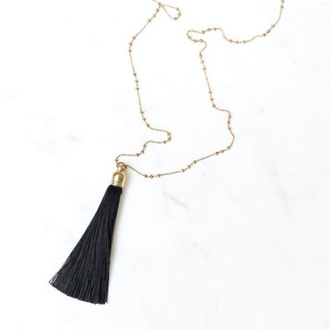 Tassel Necklace Etsy