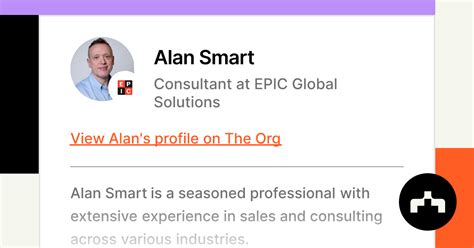 Alan Smart Consultant At Epic Global Solutions The Org