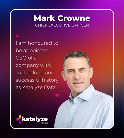 Katalyze Data Appoints Mark Crowne As Ceo Katalyze Data Katalyze
