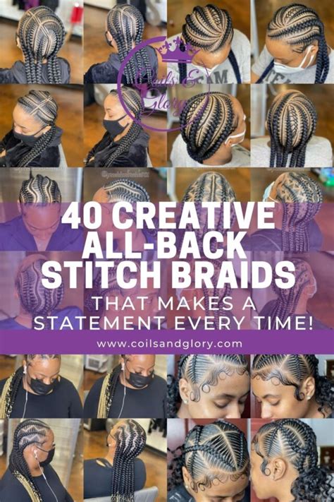 40 All Back Stitch Braids Cornrows That Makes A Statement In 2025 Coils And Glory