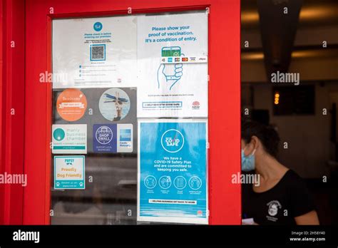 Australia Covid Cafe Entry Requirements Of Show Vaccination And Check In With QR Code