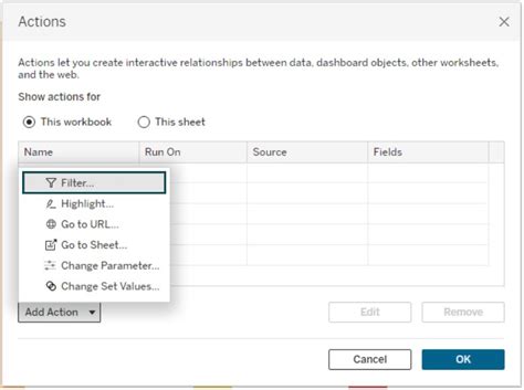 Tableau Action Filter Definition Examples How To Use