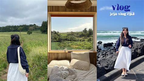 🌴제주 여행 브이로그ep1 제주 맛집 완벽 정복 애월 감성 숙소 애월 맛집and카페 추천 한담해안산책로 🌊 아침미소목장 Youtube