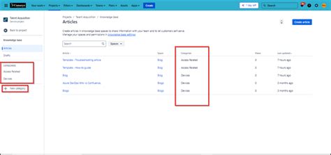 step by step creating a knowledge base for jira service management
