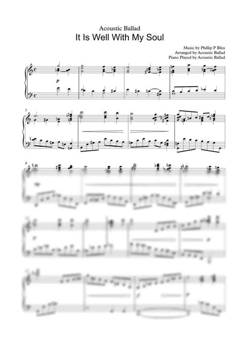 악보 찬송가 413장 내 평생에 가는 길 솔로 피아노 버전 By 어쿠스틱 발라드 Acoustic Ballad