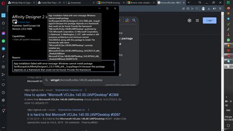 Fail To Install Affinity 2 Designer V2 Bugs Found On Windows