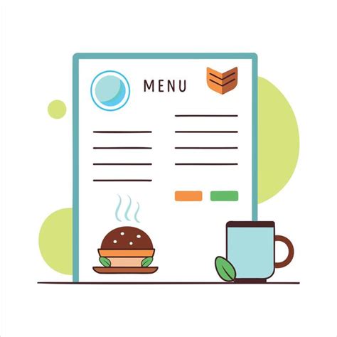 Menu Cartoon Vector Art Icons And Graphics For Free Download
