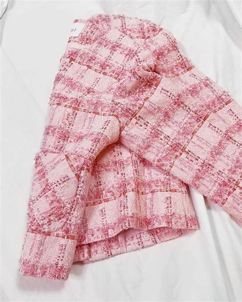 핑크 트위드 자켓 후루츠패밀리