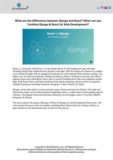 React Vs Django Framework All You Need To Know Pdf