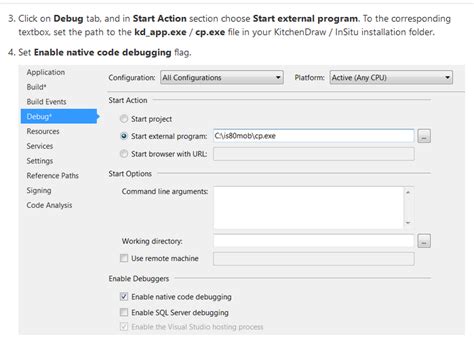 Net Visual Studio 2022 Where Is Debug Start Action Start