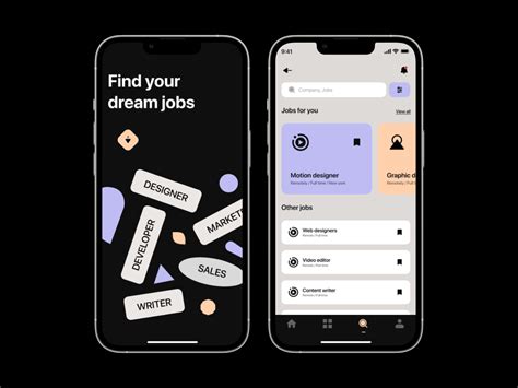 daily ui 9 job seeking app by kamrul islam chowdhury on dribbble
