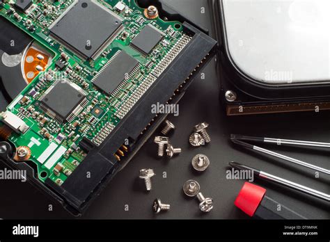 Repair Of A Hard Drive Stock Photo Alamy