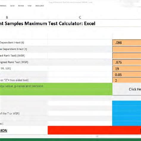 Screenshot Of The Excel Worksheet Download Scientific Diagram