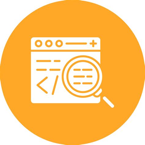 Code Testing Glyph Circle Background Icon 9046866 Vector Art At Vecteezy