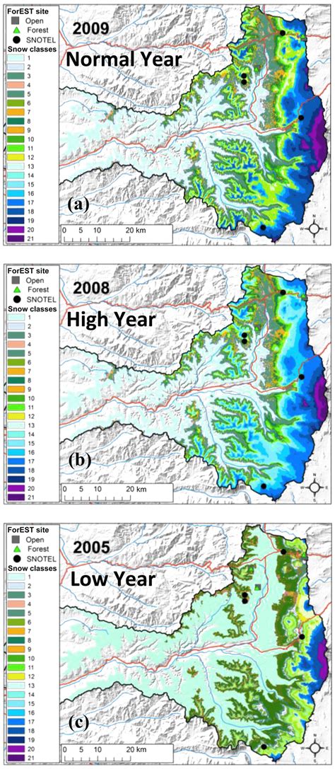 Spatially Distributed Snow Classes Derived From The Binary Regression Download Scientific