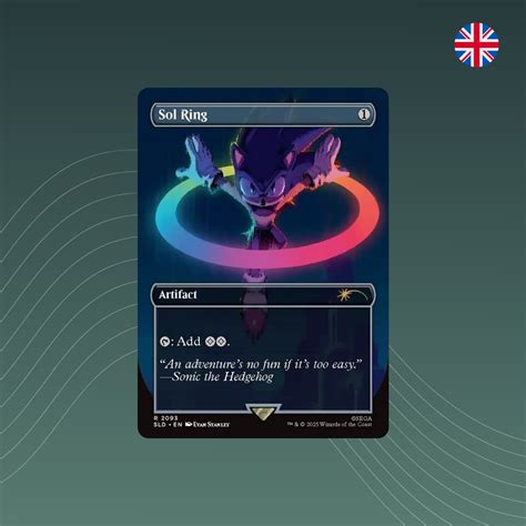 Mtg Sol Ring Secret Lair X Sonic English Spectraltrading