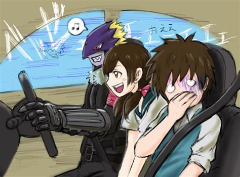 Ai Digimon Beelzebumon Culumon Makoto Digimon Digimon Digimon Ghost Game Highres Belt