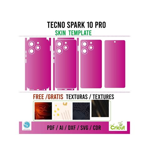 Tecno Spark 10 Pro Skin Template Vector Skin Template Etsy