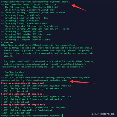 Cmake创建库和使用库工程示例（多个cmakelists） Csdn博客