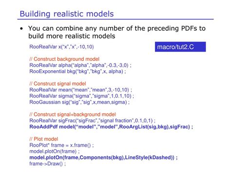 Ppt Roofit Roostats Tutorial Cat Meeting June 2009 Powerpoint Presentation Id 844672
