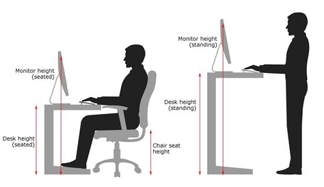 Standard Height Of Computer Table And Chair Free Word Template