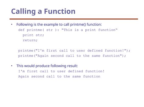 Powerpoint Presentation For Python Functions Ppt