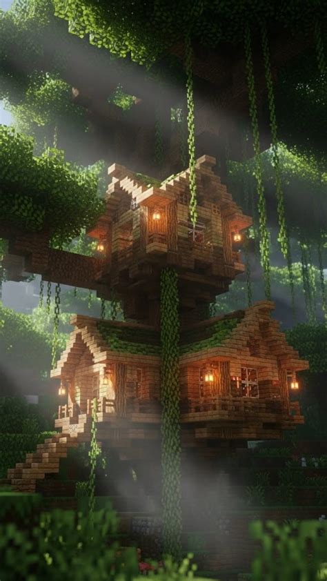 12 Jungle Tree House Ideas In Minecraft Survival