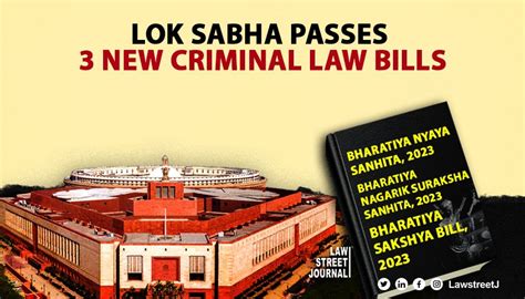 Lok Sabha Passes 3 Amended Criminal Law Bills To Replace Ipc Crpc