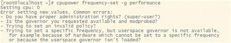 海光平台服务器在linux下设置acpi Cpufreq性能模式报错的问题处理 Oandm 运维 Openeuler 论坛