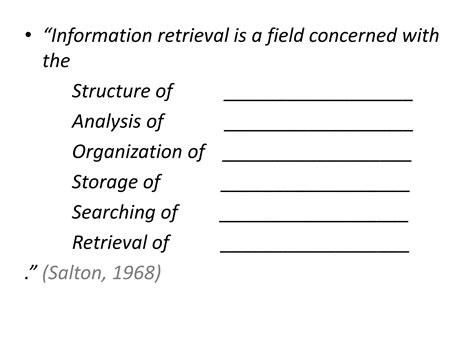 What Is Information Retrieval Pptx