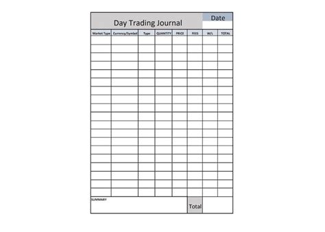 Day Trading Journal Excel Sheet And Printable Pdf Etsy