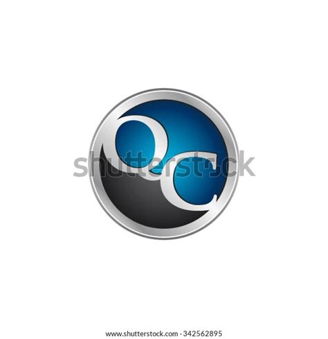 Qc Initial Circle Logo Blue Stock Vector Royalty Free Shutterstock