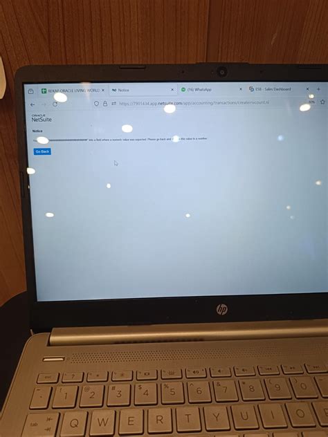 Got An Error You Entered Into A Field Where A Numeric Value Was