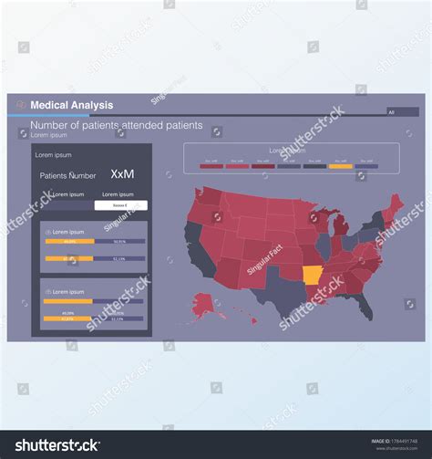 Data Dashboard Medical Analytics Power Bi Stock Vector Royalty Free Shutterstock