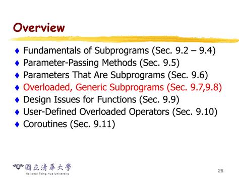 Ppt Cs2403 Programming Languages Subprograms Powerpoint Presentation
