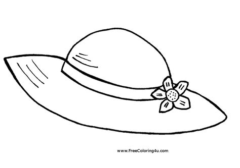 Hat Coloring Page Printable